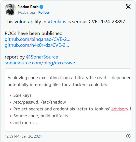 Exploits released for critical Jenkins RCE flaw, patch now Exploits released for critical Jenkins RCE flaw, patch now